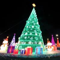 China 500cm Large Christmas Tree LED Holiday Lights for Mall Decoration - 110V/220V Customizable Commercial Display for sale
