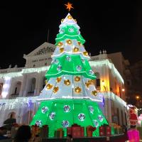 China 500cm Large Christmas Tree LED Holiday Lights for Mall Decoration - 110V/220V Customizable Commercial Display for sale