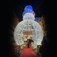 China 3D Snowman String Lanterns Holiday Lights Decoration for Christmas Theme Party for sale