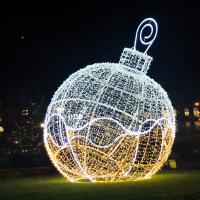 China Large String Arch Ball Christmas Decoration Lights for Street and Outdoor for sale