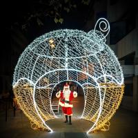 China Large String Arch Ball Christmas Decoration Lights for Street and Outdoor for sale