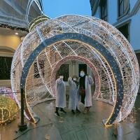 China Large String Arch Ball Christmas Decoration Lights for Street and Outdoor for sale