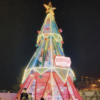 China Outdoor Giant LED Lighting Christmas Tree Decoration Customizable 6m for sale