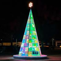 China Large Outdoor Christmas Tree Lighting 110/220V for Holiday Decor for sale
