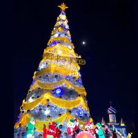 China Street Hotel Decorations Large Christmas Tree Lighting Customizable for sale