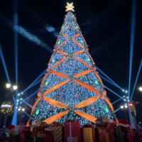 China Street Hotel Decorations Large Christmas Tree Lighting Customizable for sale