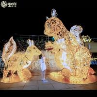 China LED Outdoor Decorative Lighting Kangaroo Sculpture 150CM 110/220V for sale
