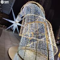 China Outdoor Festival Party Arch Meteor String Lights 400cm x 400cm with Rust Proof Steel Frame and LED Lighting for sale