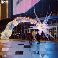 China Outdoor Festival Party Arch Meteor String Lights 400cm x 400cm with Rust Proof Steel Frame and LED Lighting for sale