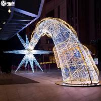 China Outdoor Festival Party Arch Meteor String Lights 400cm x 400cm with Rust Proof Steel Frame and LED Lighting for sale