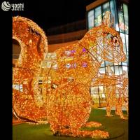 China LED Outdoor Decorative Lighting Kangaroo Sculpture 150CM 110/220V for sale