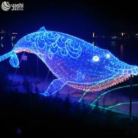 China Large Whale Pattern LED Outdoor Lights Customizable for Zoo Halloween for sale