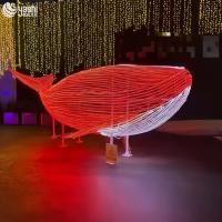 China Large Whale Pattern LED Outdoor Lights Customizable for Zoo Halloween for sale