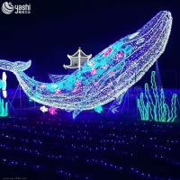 China Large Whale Pattern LED Outdoor Lights Customizable for Zoo Halloween for sale
