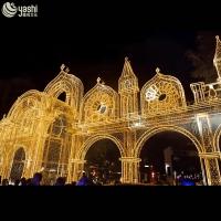 China Outdoor Castle Holiday Lights Decoration Giant Illuminated for Hotel and Wedding for sale