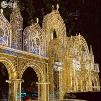 China Outdoor Castle Holiday Lights Decoration Giant Illuminated for Hotel and Wedding for sale