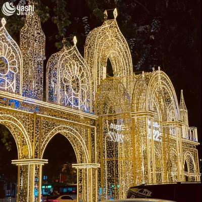 China Outdoor Castle Holiday Lights Decoration Giant Illuminated for Hotel and Wedding for sale