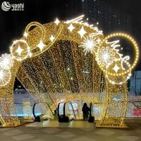 China Outdoor Party Holiday Lights Decoration Arch 500cm LED Meteor String Lights 110V/220V Customizable for sale