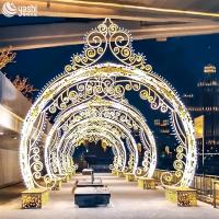 China 500CM Custom Silk Thread Outdoor Arch LED Lights for Wedding Birthday Party Decorations - 110/220V Power for sale