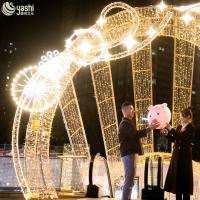 China Outdoor Party Holiday Lights Decoration Arch 500cm LED Meteor String Lights 110V/220V Customizable for sale