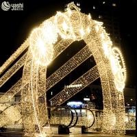 China Outdoor Party Holiday Lights Decoration Arch 500cm LED Meteor String Lights 110V/220V Customizable for sale