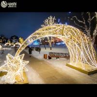 China Custom 500cm Handmade LED Arch Gate for Shopping Malls and Festivals - 110V/220V Power for sale