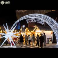 China Custom 500cm Handmade LED Arch Gate for Shopping Malls and Festivals - 110V/220V Power for sale