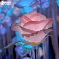 China Acrylic Sheet Flower Lawn LED Decoration Light Colorful for Shopping Mall Decor for sale