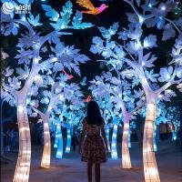 China Custom Color Changing LED Flower Decoration Lights for Hotel Lobby and Weddings for sale