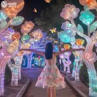 China Custom Color Changing LED Flower Decoration Lights for Hotel Lobby and Weddings for sale