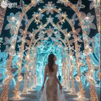 China Custom Color Changing LED Flower Decoration Lights for Hotel Lobby and Weddings for sale