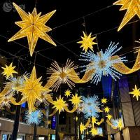 China Outdoor Star Shaped Holiday Lights Decoration Custom for Hotel Lobby for sale