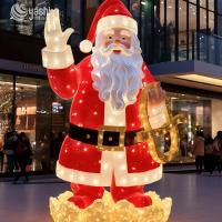 China Santa Claus Lighting Large Christmas Lanterns Customizable 180CM for sale