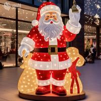 China Santa Claus Lighting Large Christmas Lanterns Customizable 180CM for sale