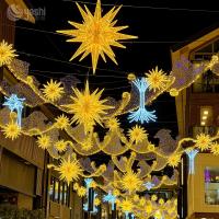China Outdoor Star Shaped Holiday Lights Decoration Custom for Hotel Lobby for sale