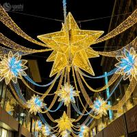 China Outdoor Star Shaped Holiday Lights Decoration Custom for Hotel Lobby for sale