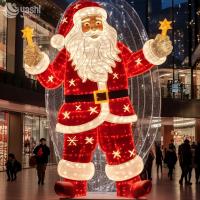 China Santa Claus Lighting Large Christmas Lanterns Customizable 180CM for sale
