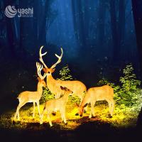 China Christmas Outdoor Light Up Reindeer Illumination Device for Shopping Malls for sale