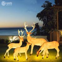 China Christmas Outdoor Light Up Reindeer Illumination Device for Shopping Malls for sale
