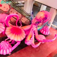 China Custom Octopus Lantern 240-400CM with LED Lighting for Theme Parks and Commercial Decor for sale