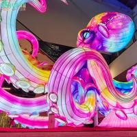 China Custom Octopus Lantern 240-400CM with LED Lighting for Theme Parks and Commercial Decor for sale
