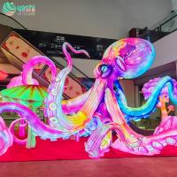 China Custom Octopus Lantern 240-400CM with LED Lighting for Theme Parks and Commercial Decor for sale