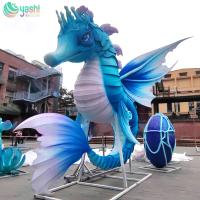 China Handmade Seahorse Lantern 220-230CM with LED Lighting for Theme Parks and Commercial Decor for sale