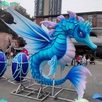 China Handmade Seahorse Lantern 220-230CM with LED Lighting for Theme Parks and Commercial Decor for sale