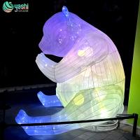 China Custom LED Bear Sculpture Lantern 200-220CM for Zoo & Garden Decor with 110/220V Power for sale