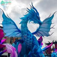 China Vivid Dragon Sculpture Lantern with LED Lighting - 240CM to 400CM Custom Sizes for Outdoor Decor for sale