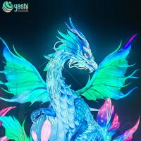 China Vivid Dragon Sculpture Lantern with LED Lighting - 240CM to 400CM Custom Sizes for Outdoor Decor for sale