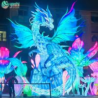 China Vivid Dragon Sculpture Lantern with LED Lighting - 240CM to 400CM Custom Sizes for Outdoor Decor for sale