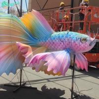 China Custom Koi Fish Lantern 300-600CM Outdoor LED Decor for Festivals and Commercial Events for sale