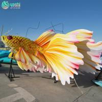 China Custom Koi Fish Lantern 300-600CM Outdoor LED Decor for Festivals and Commercial Events for sale